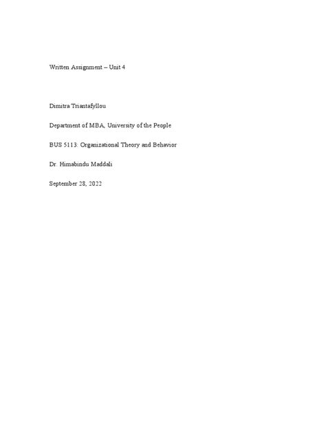 Unit 4 Written Assignement Pdf
