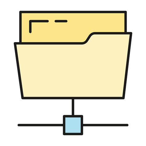 Folder Online Database Cloud Computer Technology Icon Remote Data Storage Protect Information