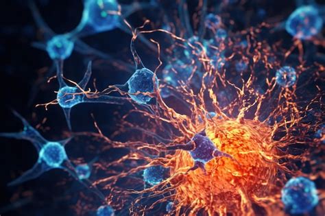 premium photo neural network complexity an abstract fusion of biology