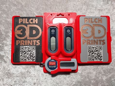 Tri Fold Dual Safenet Etoken Pass And Rsa Securid Badge Holder Multiple Color Options Available