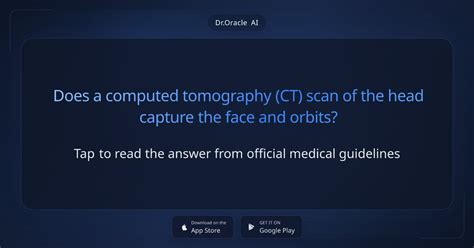 Does A Computed Tomography Ct Scan Of The Head Capture The Face And Orbits