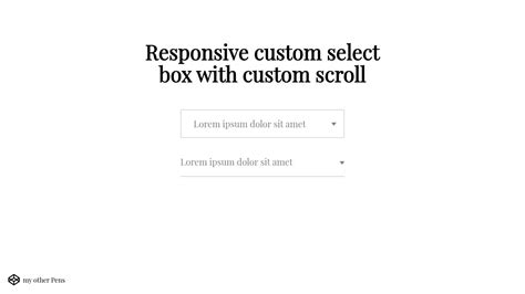 Css Custom Select Box Iamrohit In