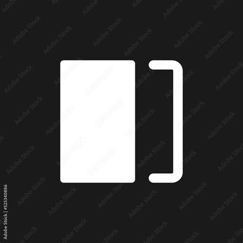 Overlay Dark Mode Glyph Ui Icon Simple Filled Line Element User Interface Design White