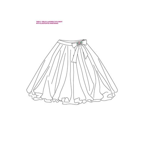 Tutu Skirt For Girls Sheddo Model Task2 Flamencista