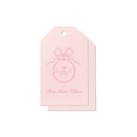 Custom Light Pink And Pink Foil T Tag Katechambersdesigns
