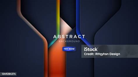 추상적 인 진한 파란색 그라데이션 종이 절단 기하학적 배경 현대 미래 지향적 인 배경 방문 페이지 책 표지 브로셔 전단지 잡지 모든 브랜딩 배너 헤더 프리젠 테이션 및 벽지