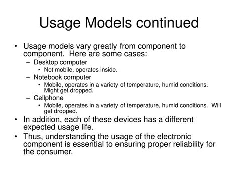 Ppt An Overview Of Electronic Component Reliability Powerpoint