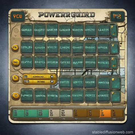 Powergrid Game Station Card Stable Diffusion Online