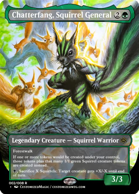 Chatterfang Squirrel General Magic The Gathering Proxy Cards