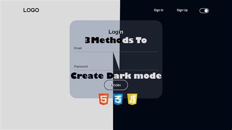 How To Implement Dark Mode Javascript Youtube