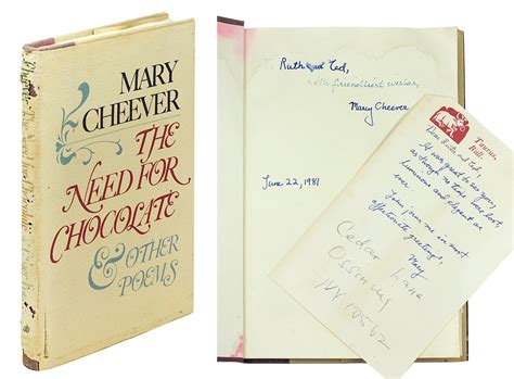 The Need For Chocolate Mary Cheever