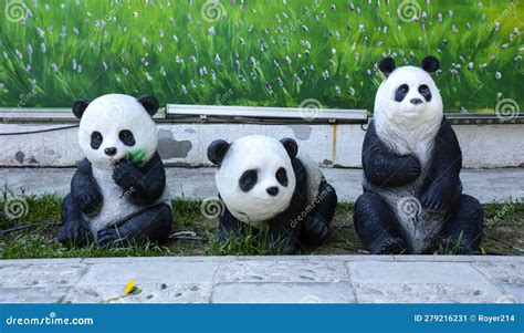 Cute Red Pandas On The Background Of Disneyland Ai Generated Stock Image