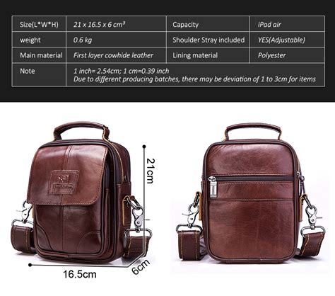 FUZHINIAO Genuine Leather Mens Bag | FloralColors Collections