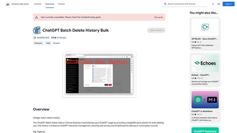 Chatgpt Batch Delete History Reviews Use Cases Core Features Alternatives