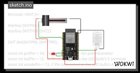 Light Temperature Handler Wokwi ESP32 STM32 Arduino Simulator
