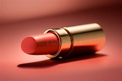 Red Open Lipstick Closeup Decorative Cosmetics Ai Generated Image