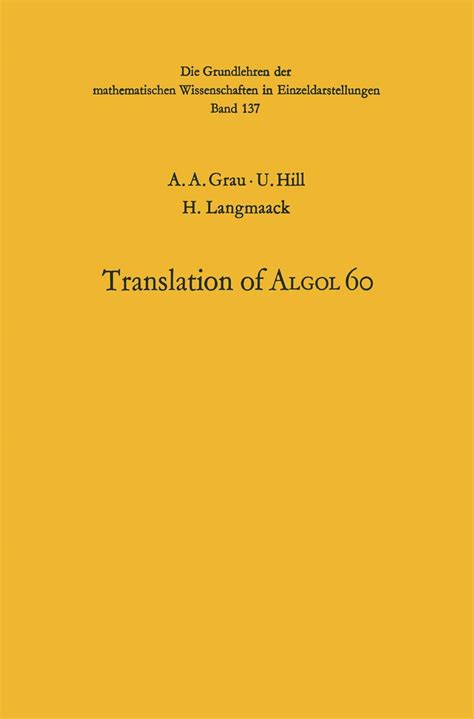 Handbook For Automatic Computation Volume I · Part B Grundlehren Der Mathematischen