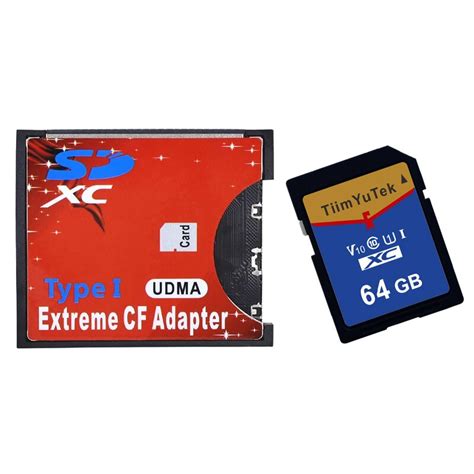 SD To CF Card Adapter SDHC SDXC To Standard Compac Grandado