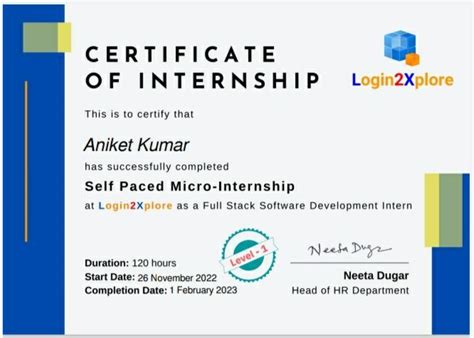 Aniket Kumar On Linkedin Internship Learning