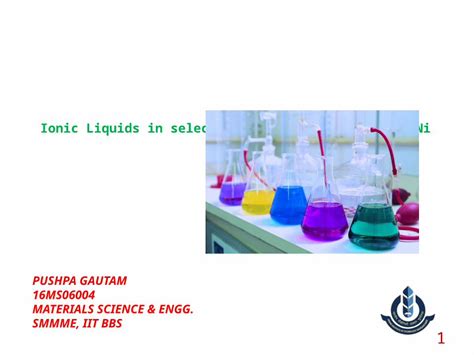 Pptx Ionic Liquids In Selective Extraction Of Co From Ni Dokumentips