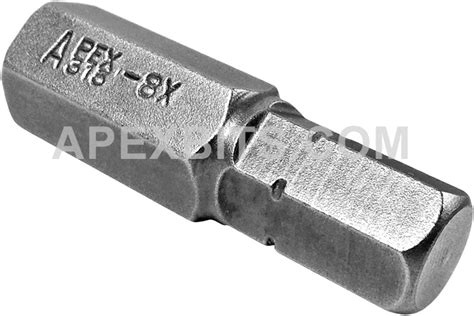X Apex Socket Head Hex Allen Hex Insert Bits SAE