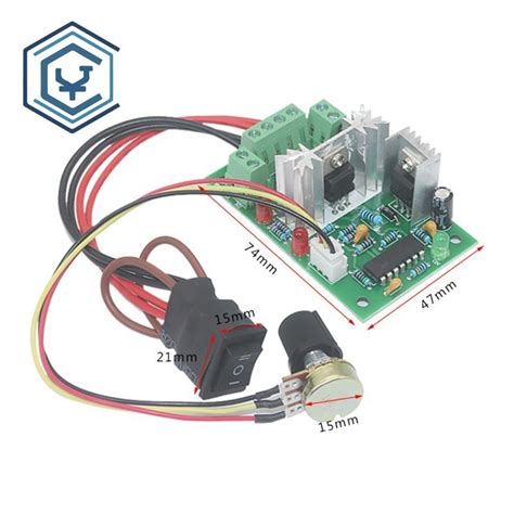 1pcs Dc Motor Speed Regulator 10v 12v 24v 30v Positive And Negative Pwm