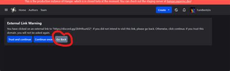 go back does not work · issue 1098 · hangarmc hangar · github
