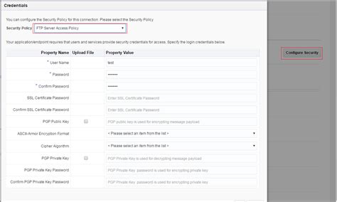 Adsterra Business Service FTP Adapter In Oracle Integration Cloud Service