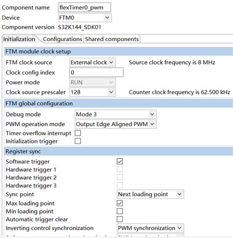 【s32k144】配置flextimer pwm flextimer pwm csdn博客