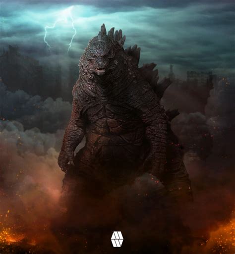 1920x2080 Resolution Digital Godzilla Concept 1920x2080 Resolution