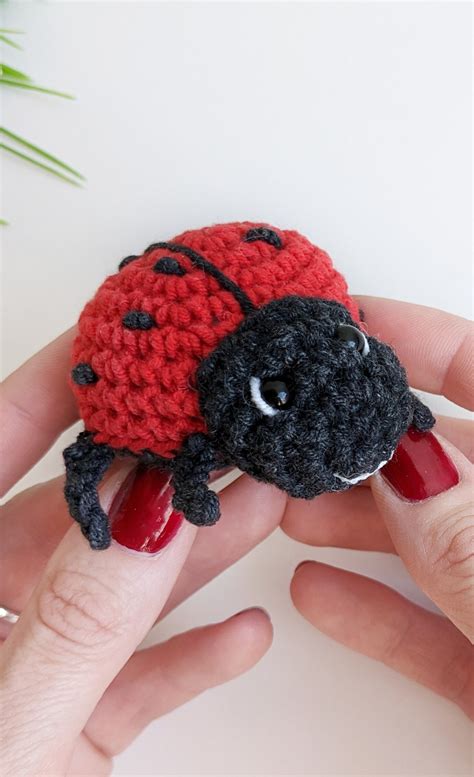 Crochet Ladybug Amigurumi Pattern Ladybug Keychain Easy Etsy