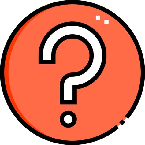 Question Mark Detailed Straight Lineal Color Icon