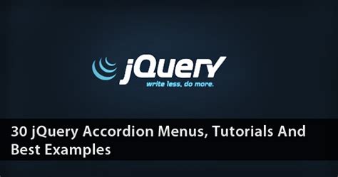 30 Jquery Accordion Menus Tutorials And Best Examples Jquery