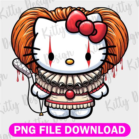 Pennywise Hello Kitty Png L Hello Kitty Png L Halloween Png Inspire