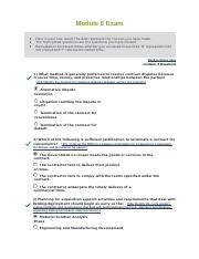Module 6 Exam Docx Module 6 Exam Here Is Your Test Result The Dots Represent The Choices You