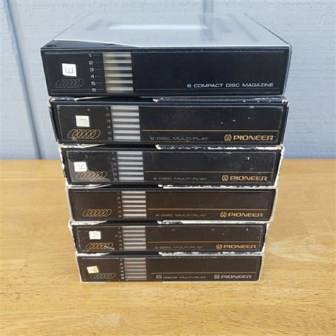 Lot Of 6 Pioneer 6 Disc Multi Play Cd Player Magazine Cartridge Cd