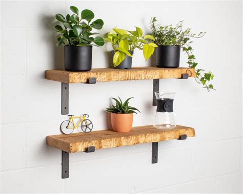 Live Edge Shelf With Brackets At Kate Ogilvy Blog