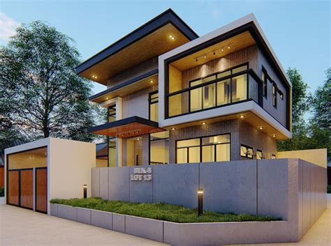 visualize architecture 3d house design exterior rendering by danuchi