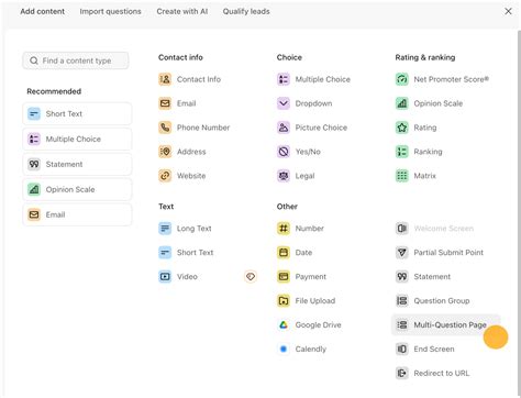 Add A Multi Question Page To Your Form Help Center