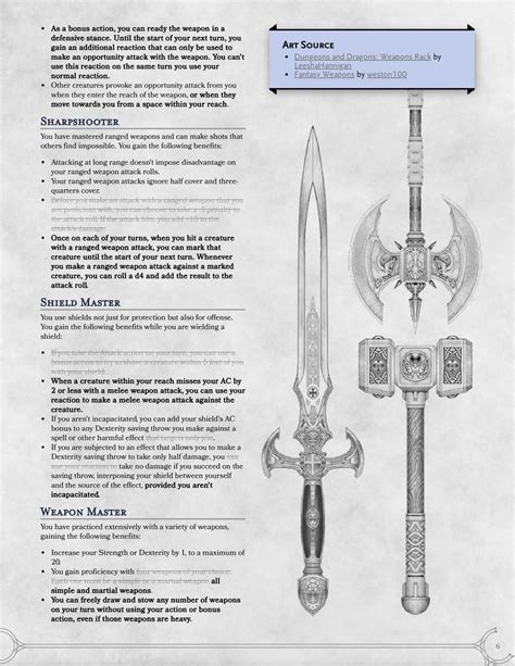 Revised And Expanded Weapons A Revsion To The Weapon And Feat Catalogue