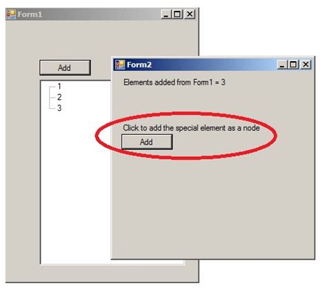 How To Add Nodes In Treeview Control From Two Different Forms In C Stack Overflow