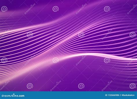 3d Sound Waves Big Data Abstract Visualization Stock Vector Illustration Of Glow Noise