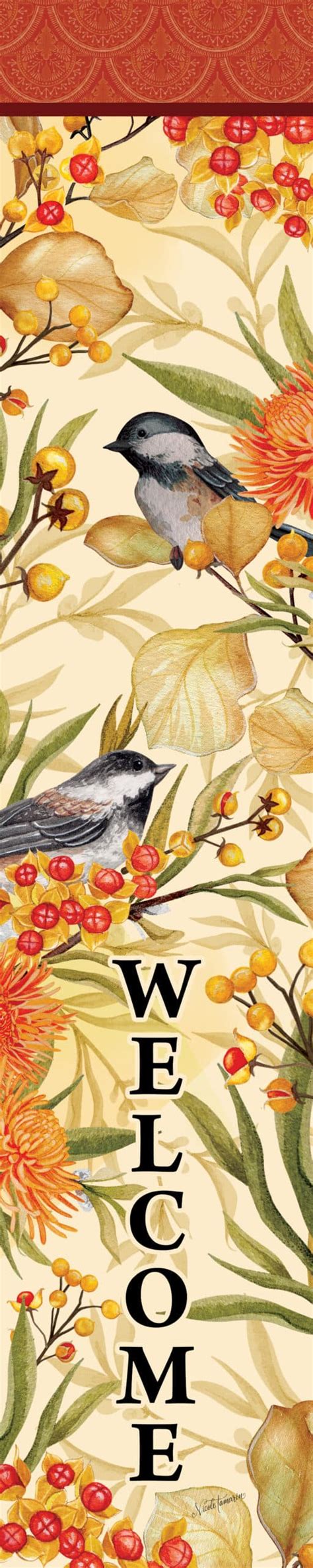 Chickadees And Berries Yard Expression Custom Decor