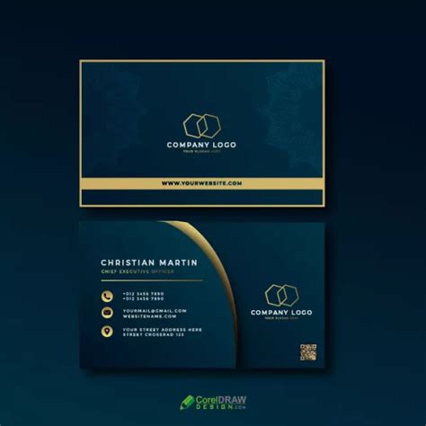 Visiting Card Design Sample In Coreldraw Download Business Card Design