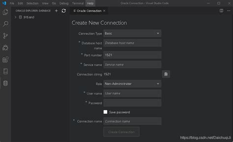 Vs Code连接到oracle数据库vscode连接oracle Csdn博客
