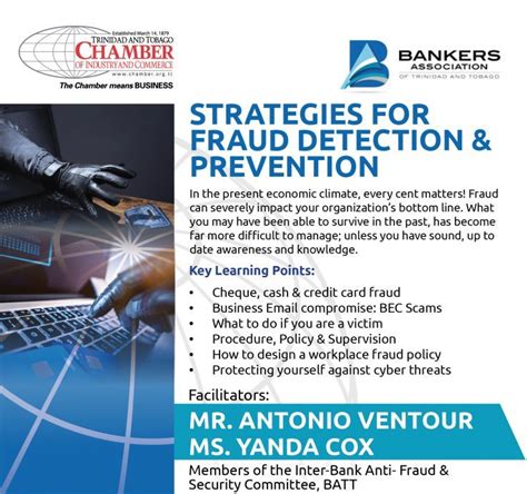 Strategies For Fraud Detection Prevention Trinidad Tobago Chamber Of Industry And Commerce