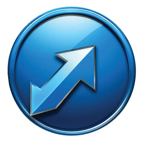 Premium Vector Blue Navigation Arrow Icon