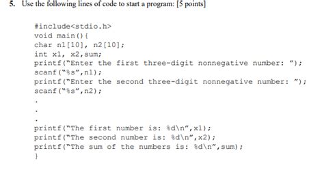 Solved Write A C Program That Performs The Conversion From Chegg Com