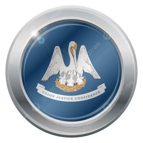 Louisiana State Flag Silver Icon Main Computer Element Vector Main Computer Element Png And