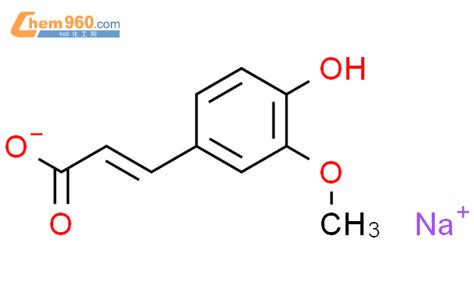 1135 24 6 阿魏酸CAS号 1135 24 6 阿魏酸中英文名 分子式 结构式 960化工网